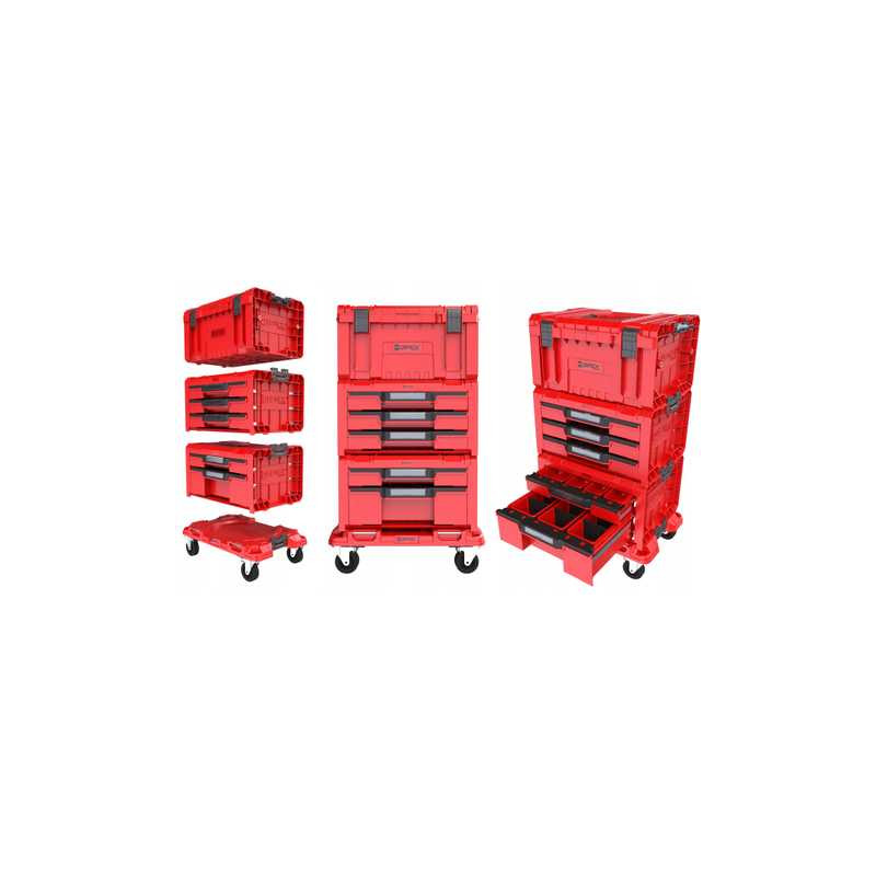 Набор ящиков QBRICK SYSTEM PRO RED Drawer Workshop SET 4 RUHD мобильный ...